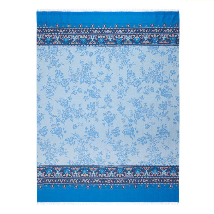 PLAID JACQUARD AGRIGENTO BLAU|PLAID JACQUARD|GRANFOULARD Shopping ...
